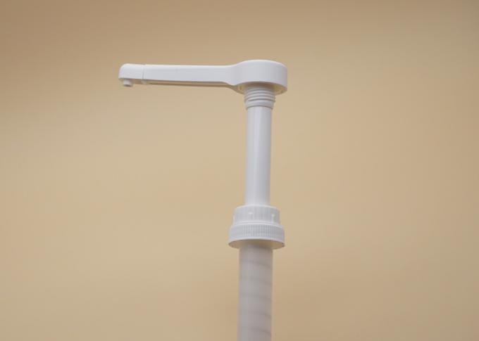 White Color Syrup Dispenser Pump 38mm , Sugar Syrup Pump 5cc 8cc 10cc