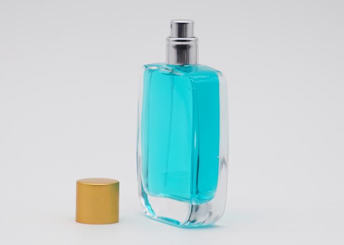 Round Shape Glass Perfume Spray Bottles 50ml With Black Snap On Perfume ...
