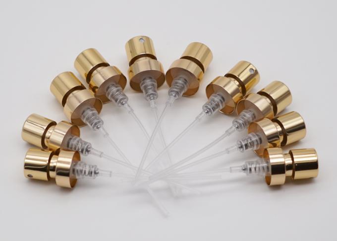 Crimp On Perfume Bottle Spray Pump FEA15mm , Aluminum Gold Sprayer Pump