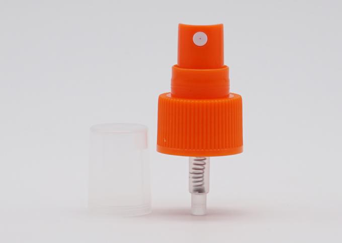 Orange Color Fine Mist Sprayer Pump , 20mm 0.2ml Dosage Cosmetic Spray Pump