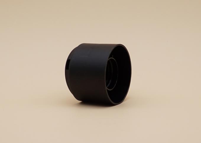 28 / 410 Plastic Disc Cap Matte Black Color OEM Available For Personal Care