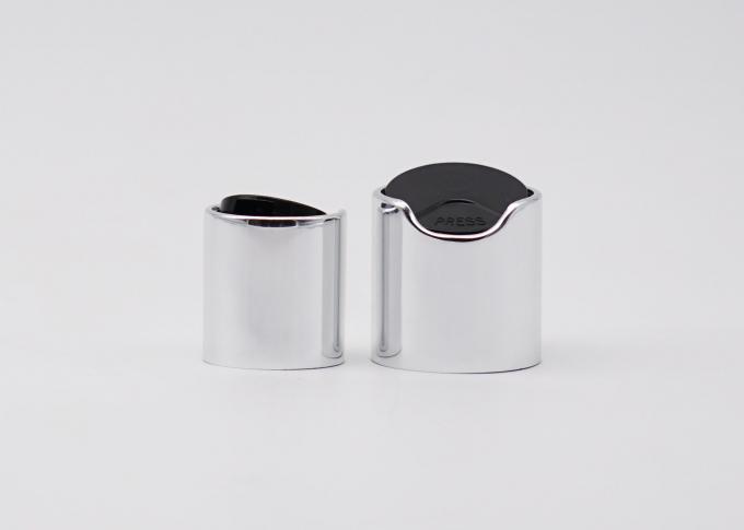 24mm Shiny Silver Aluminum Disk Top Cap Closures UV coating