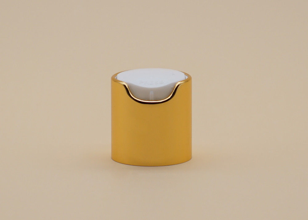 24 / 410 Aluminium Disc Top Cap Press Cap White Plastic Inside Easy ...